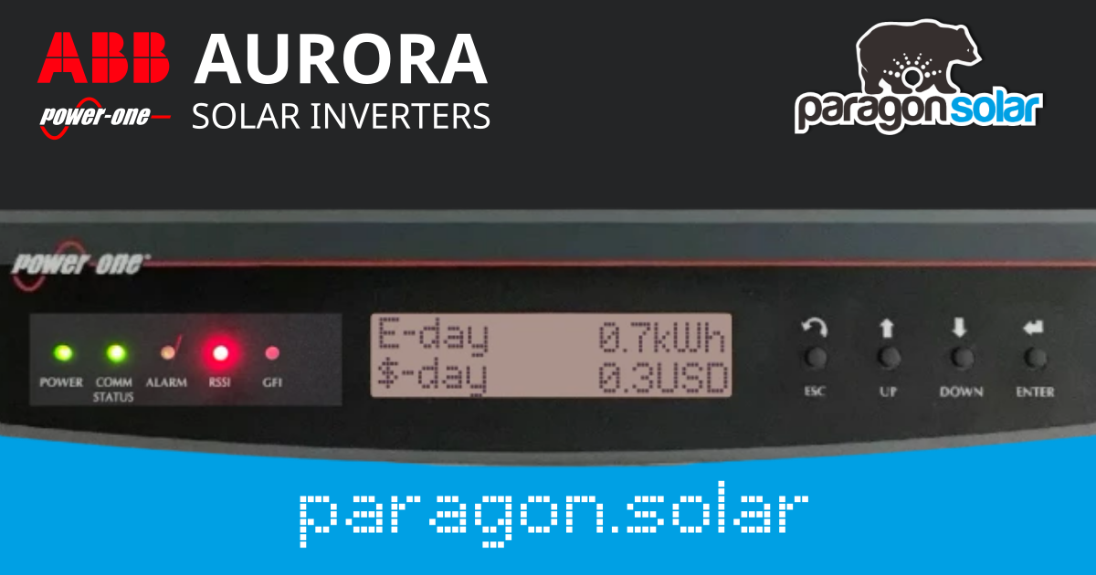 Power-one/ABB Aurora rssi-led Error Code – Inverter Troubleshooting | Paragon Solar